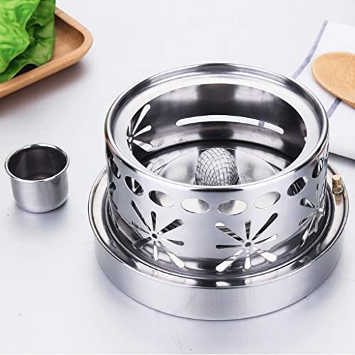 SEASD Chinese Style Stainless Steel Small Hot Pot Individual Hotel Restaurant Buffet Chafing Dish Picnic Utensils