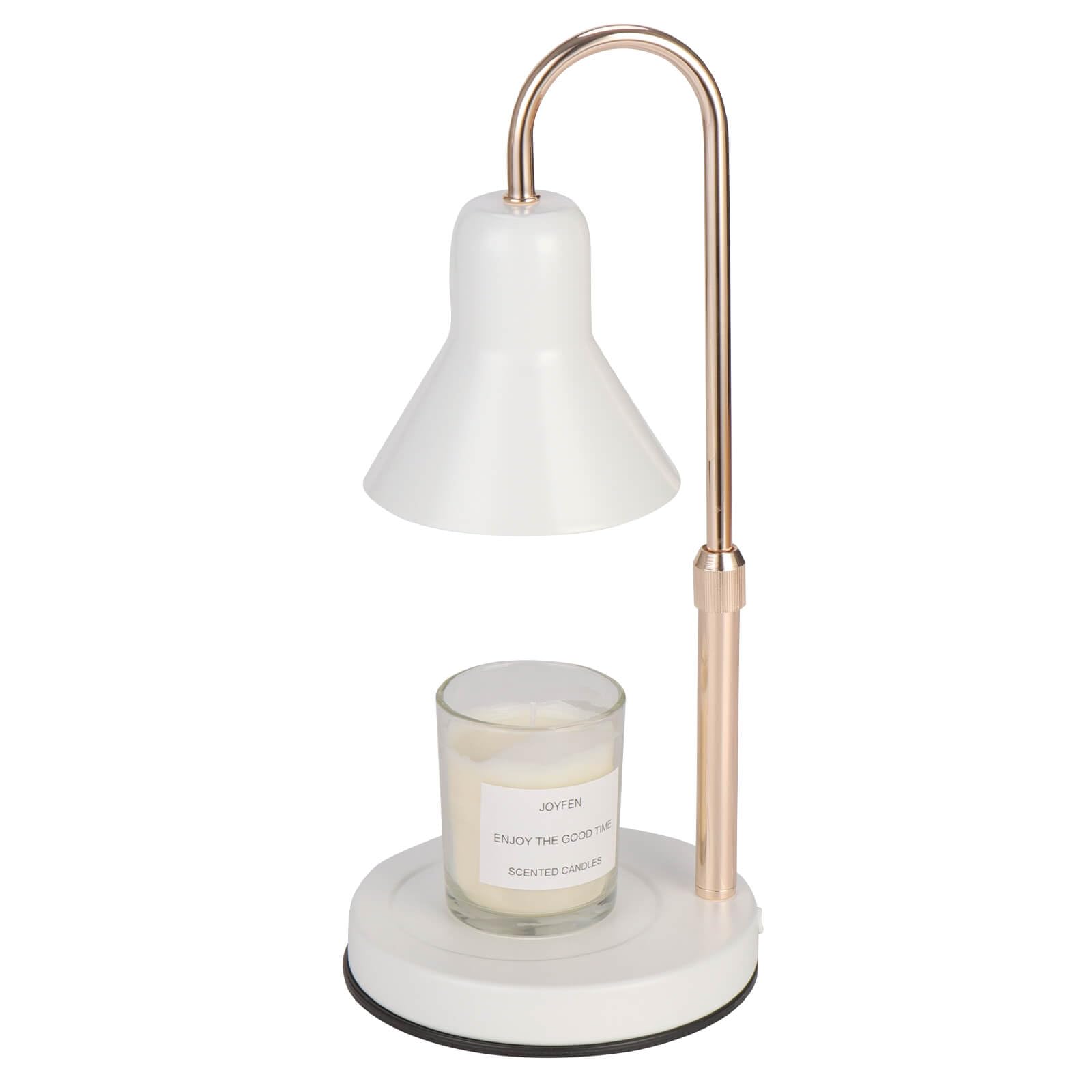 Liknapho Candle Warmer Lamp with Timer for Home Decor, Adjustable Height Scented Wax Melt Warmer, Compatible with Small & Large Candle, Smokeless Electric Candle Lamp Warmer, 2 Bulbs Included