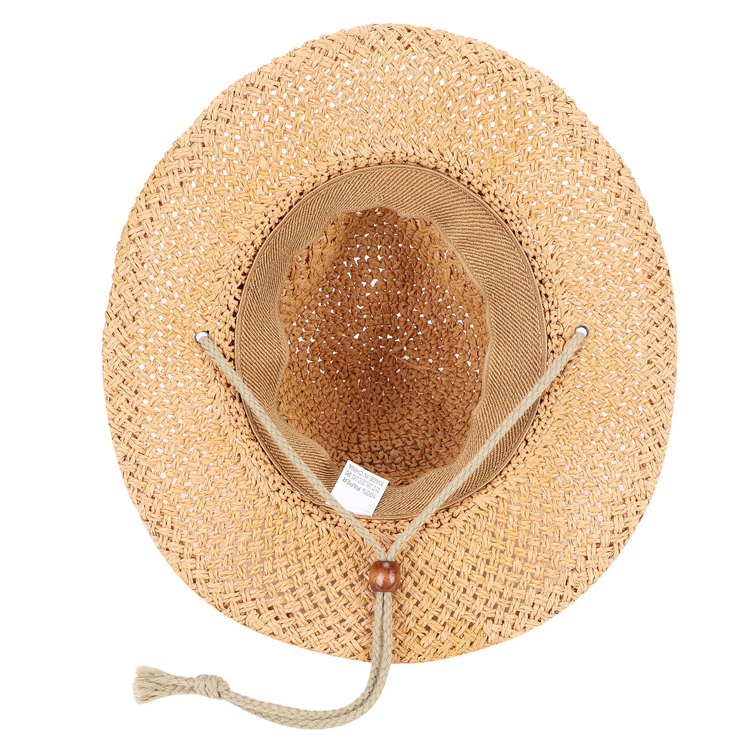 Straw Cowboy Sun Hat for Women/Kid Shapeable Western Style Country UPF 50+ Cap