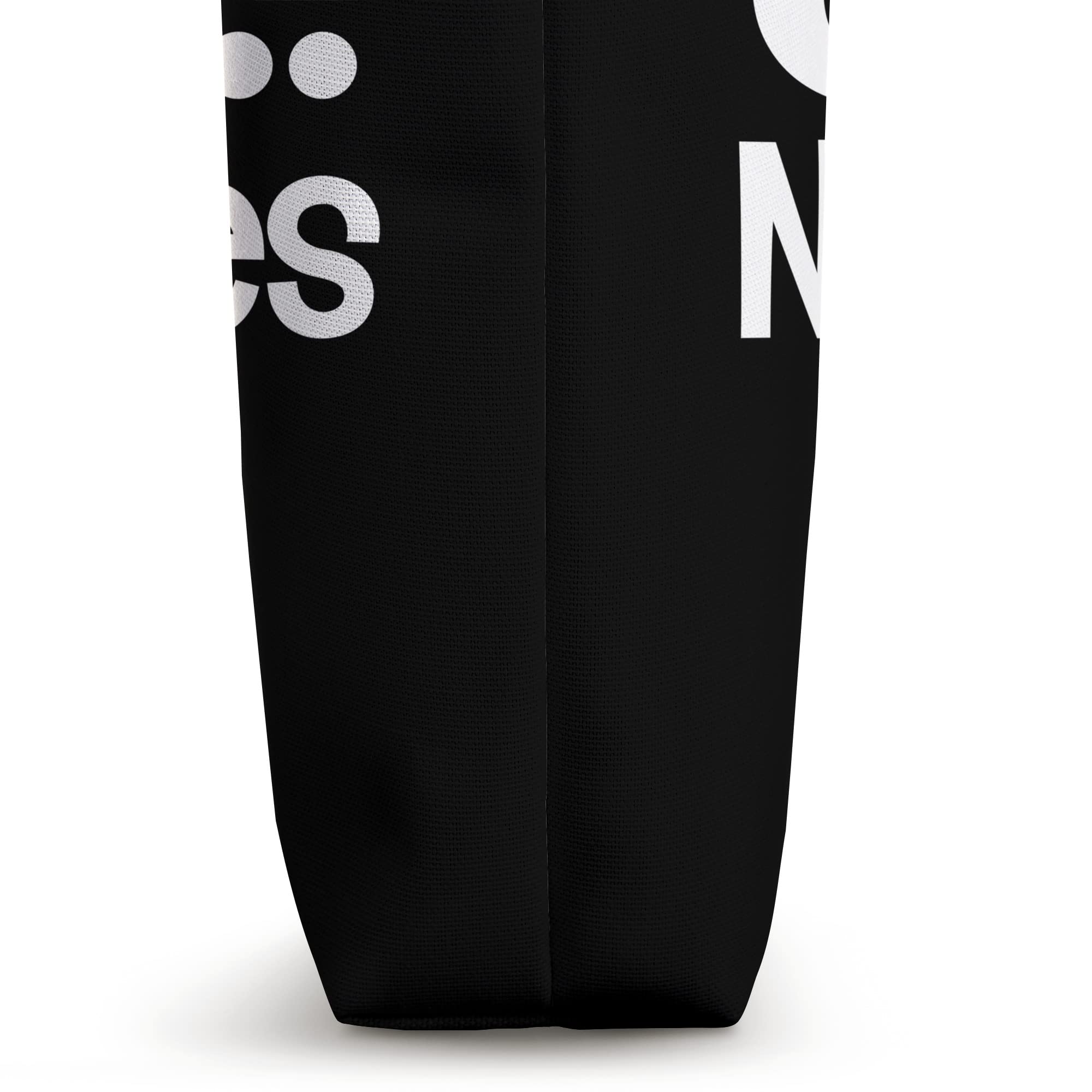 Shhh No One Cares Funny Saying Novelty Sarcastic Graphic Tote Bag