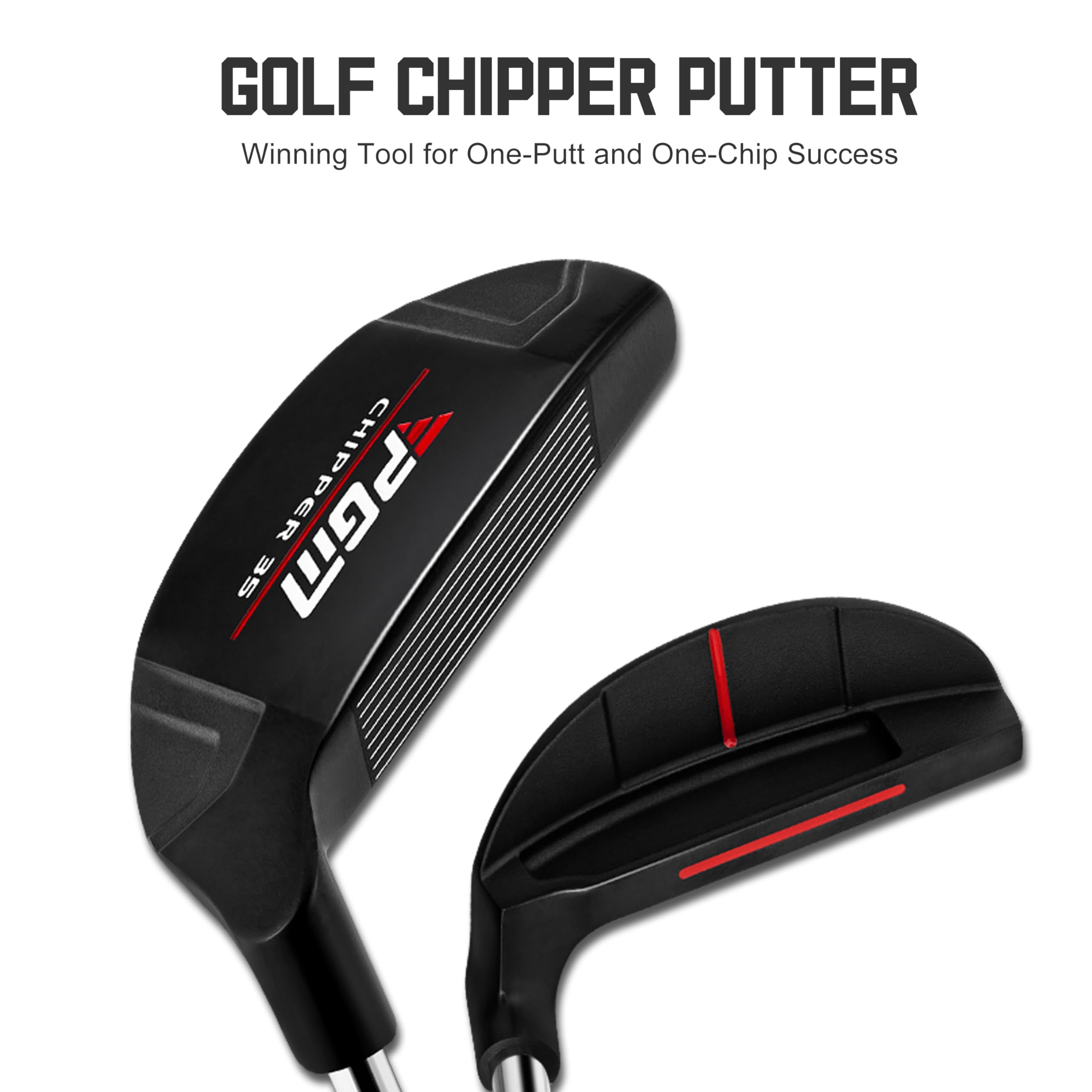 PGM Golf Club Chippers, Blade Putters for Men & Women - Easy Flop Shots β Legal for Tournament Play, Quickly Cuts Strokes from Your Short Game 35 Degree