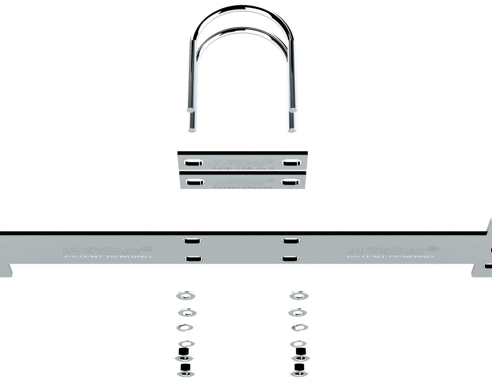 MIMOMount™ MIMO Antenna Mount for ±45°+Vertical+Horizontal Polarizations with Up and Down Tilting Stainless Steel Marine Grade Reinforced