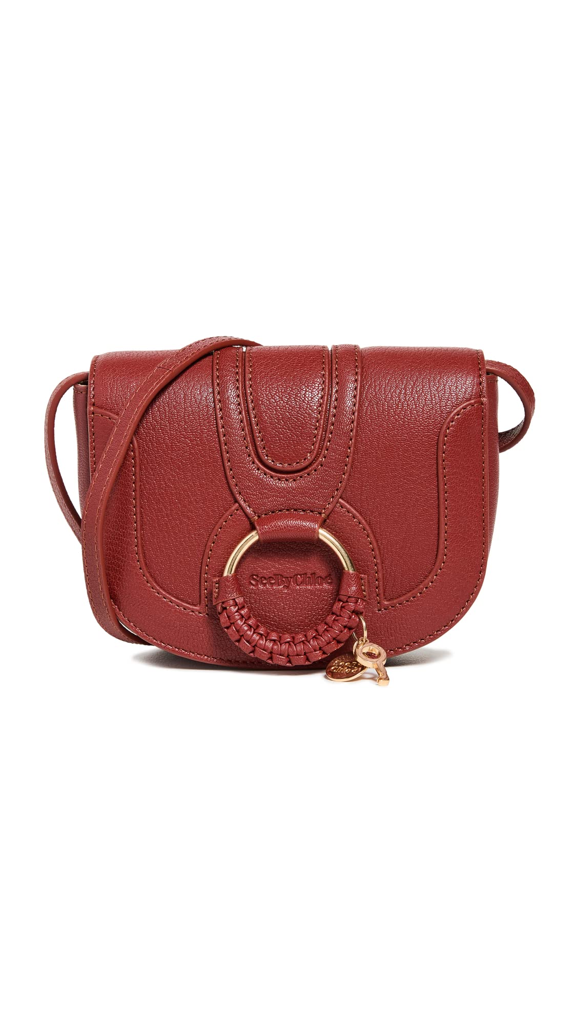 See by Chloe Women's Hana Mini Saddle Bag, Reddish Brown, One Size