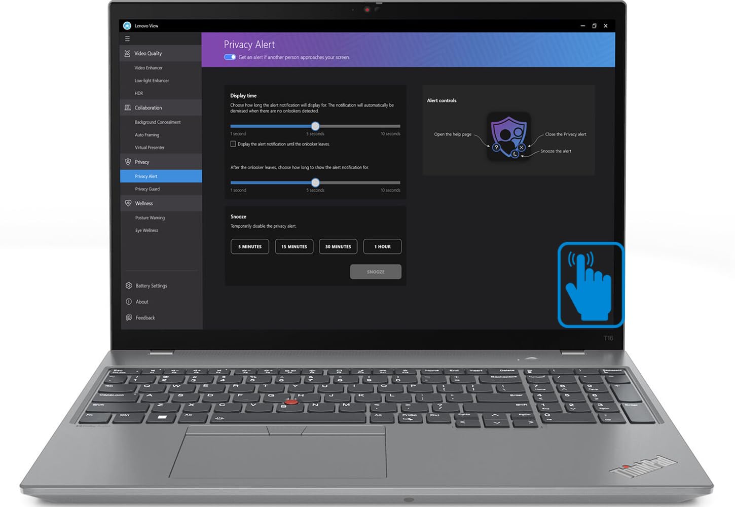 Lenovo T16 Gen 2 16.0" Touchscreen WUXGA IPS Laptop (Intel i7-1355U 10-Core, 16GB RAM, 512GB SSD, Intel UHD, Backlit KYB, FP, 2 Thunderbolt 4, WiFi 6E, Win 10 Pro) w/Dockztorm Dock