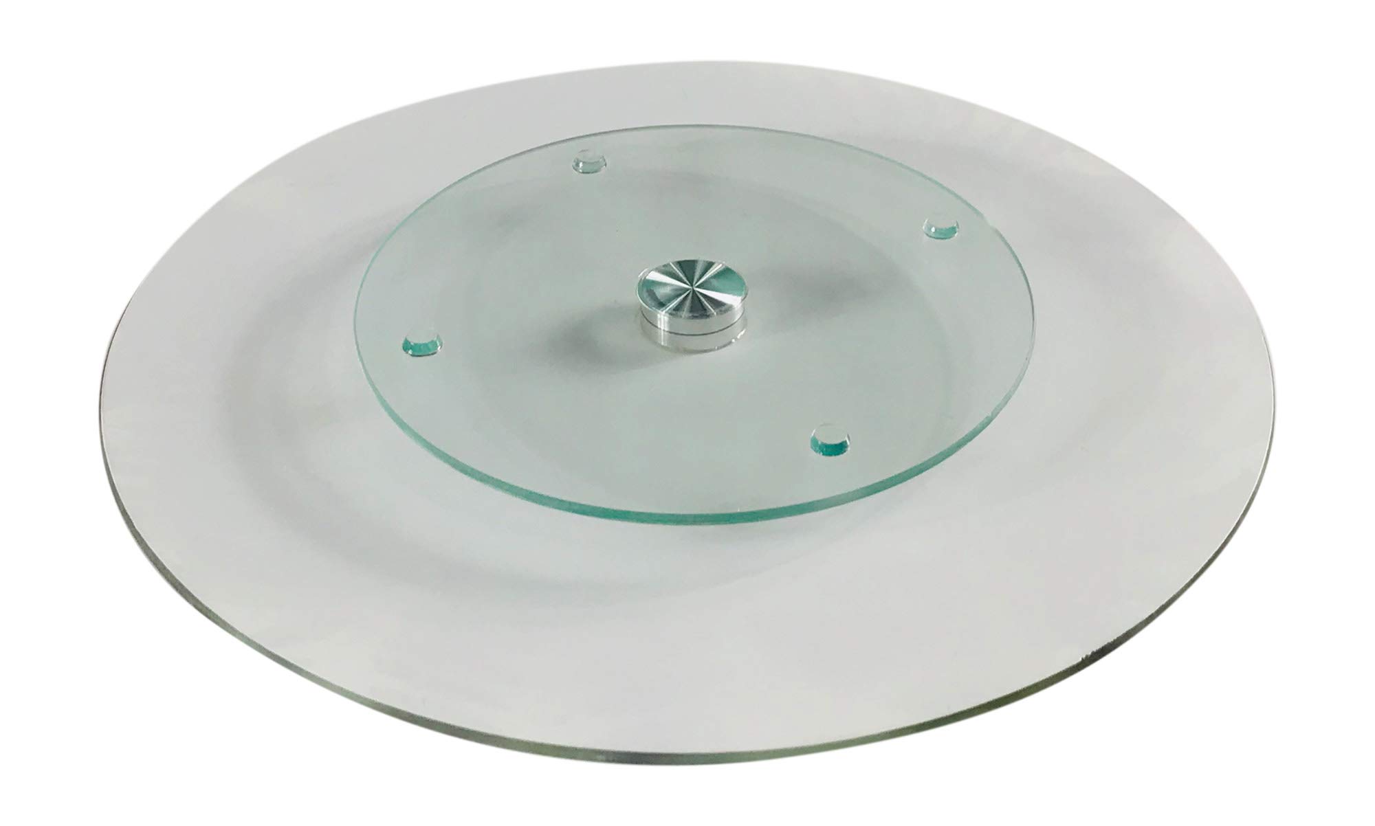 Mother Nature in a Bottle Lazy Susan: Decorative Simple Life Leaf Motif, 13" Diameter