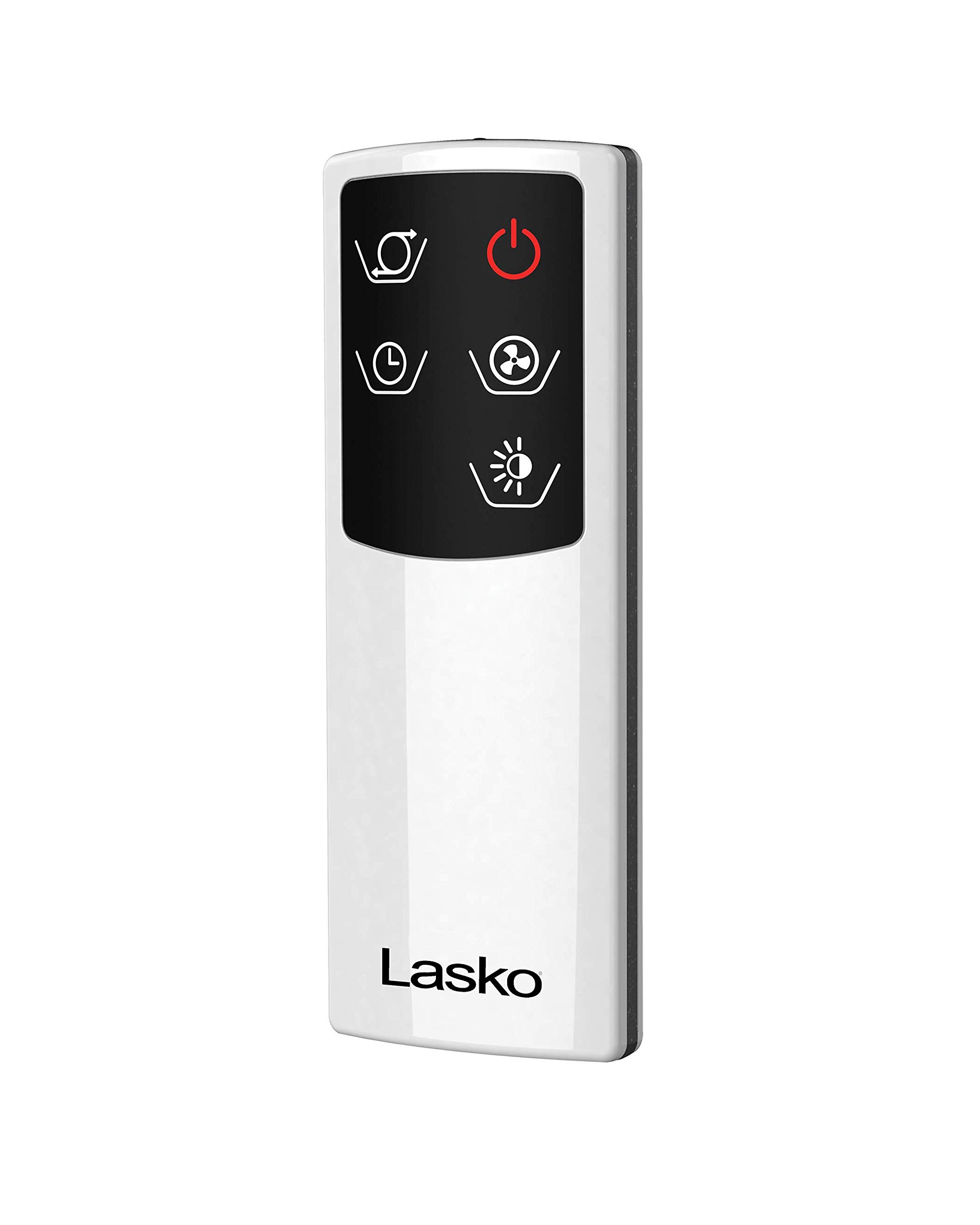 Lasko AC615 Portable Electric Oscillating Stand Up Bladeless Tower Fan with Remote Control for Indoor, Bedroom and Home Office Use, 36.1 inch, Gray/Silver