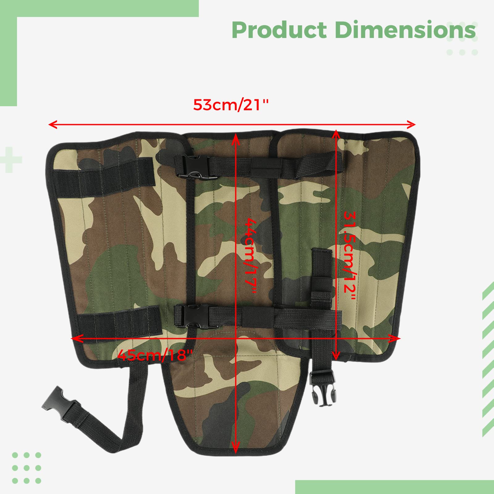 OMISTAR Snake Gaiters, Snake Bite Protection for Lower Legs, 1 Pair Waterproof Snake Guards, One Size Fits Men & Women, Adjustable Snake-Proof Gaiters for Mowing, Hiking, Climbing, Camping