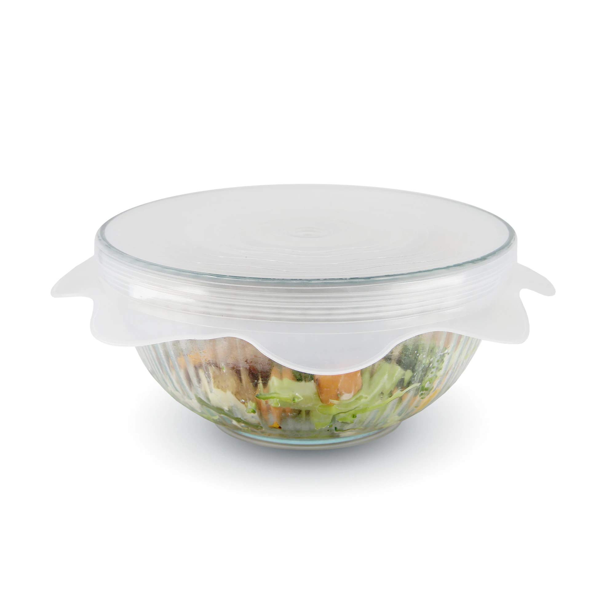 Reusable Vented Microwave Food Covers and Storage Wraps. BPA Free Cling Films Seal Around Ceramic and Plastic Dishes for Mess Free Heating and Reheating. 1 Way Vent Releases Steam, Keeps Food Fresh