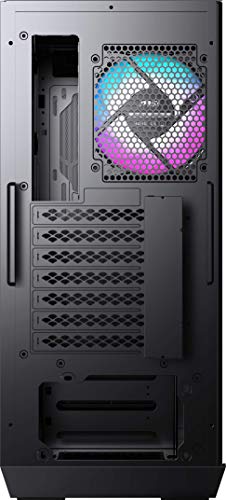 MSI MPG GUNGNIR 110R - Premium Mid-Tower Gaming PC Case - Tempered Glass Side Panel - 4 x ARGB 120mm Fans - Liquid Cooling Support up to 360mm Radiator - Two-Tone Design