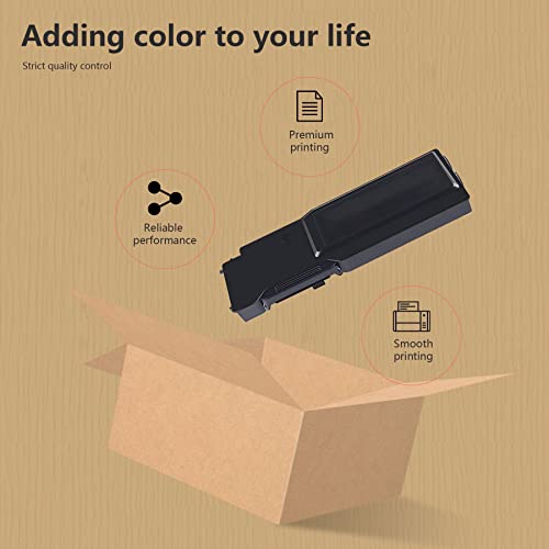 VersaLink C400/C405 Extra High Toner Cartridge 5-Pack 2Black, Cyan, Magenta, Yellow, Replacement for Xerox Versalink C400D C400DN C405 C405DN C405N Printer - 106R03512 106R03513 106R03514 106R03515