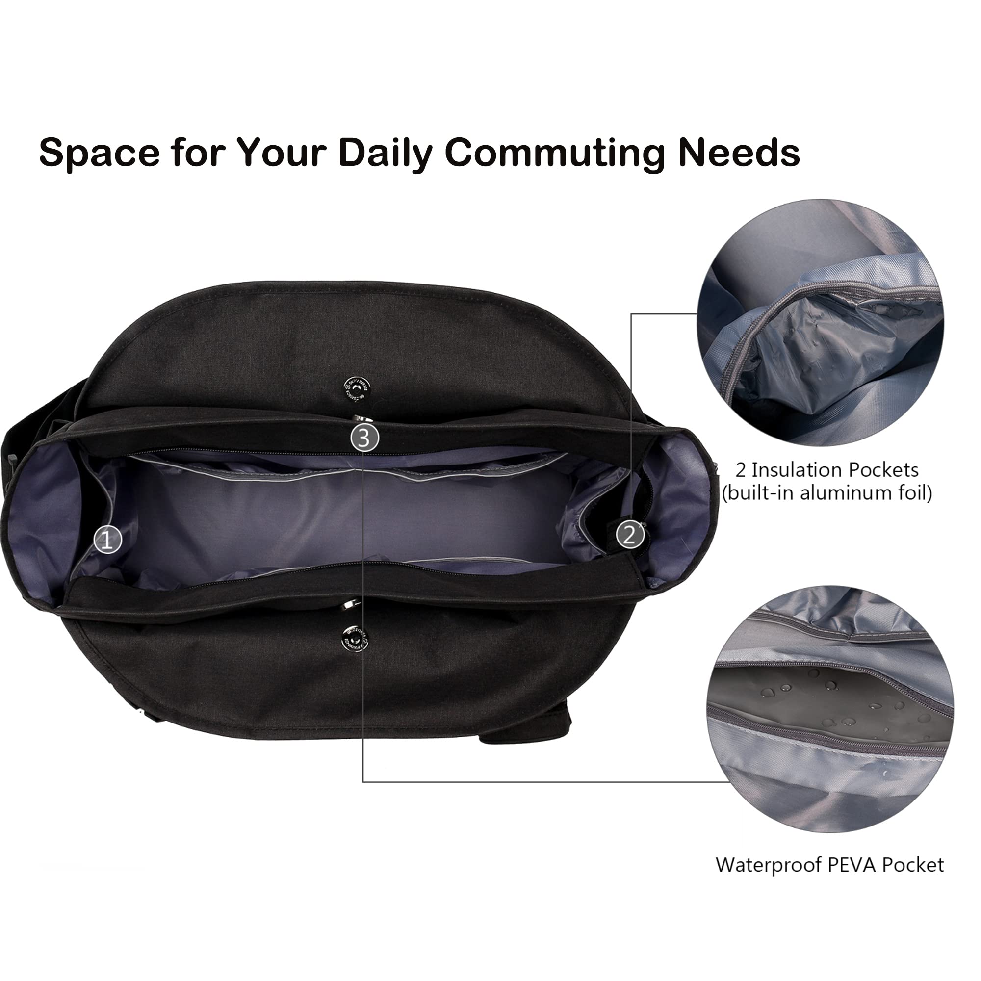 Korolev Nurse Bag for Work, Nurse Tote Bag, Nursing Bag with Multiple Pockets for Nurse and Working Women, Blue