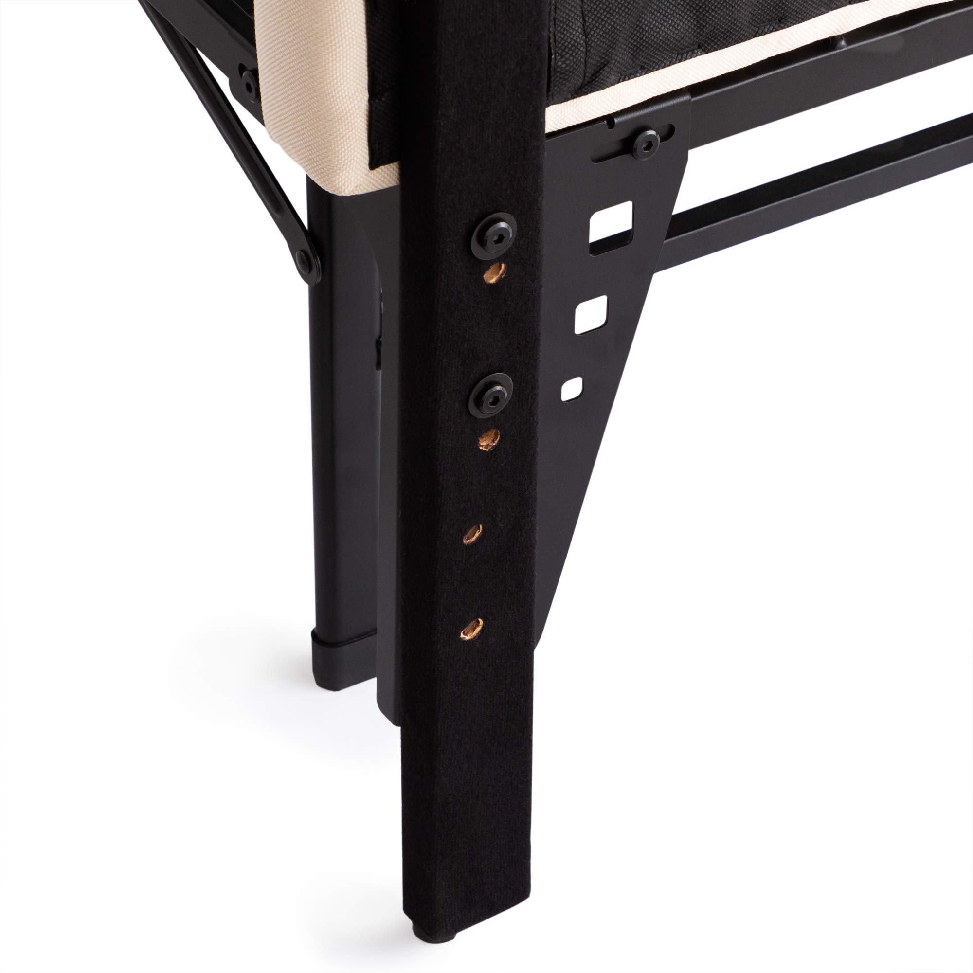 Linenspa Headboard Brackets - Attach Headboard to Platform Bed Frame - Easy to Adjust - Compatible with all Headboards - Durable - Steel - Black(Traditional Headboard Brackets)