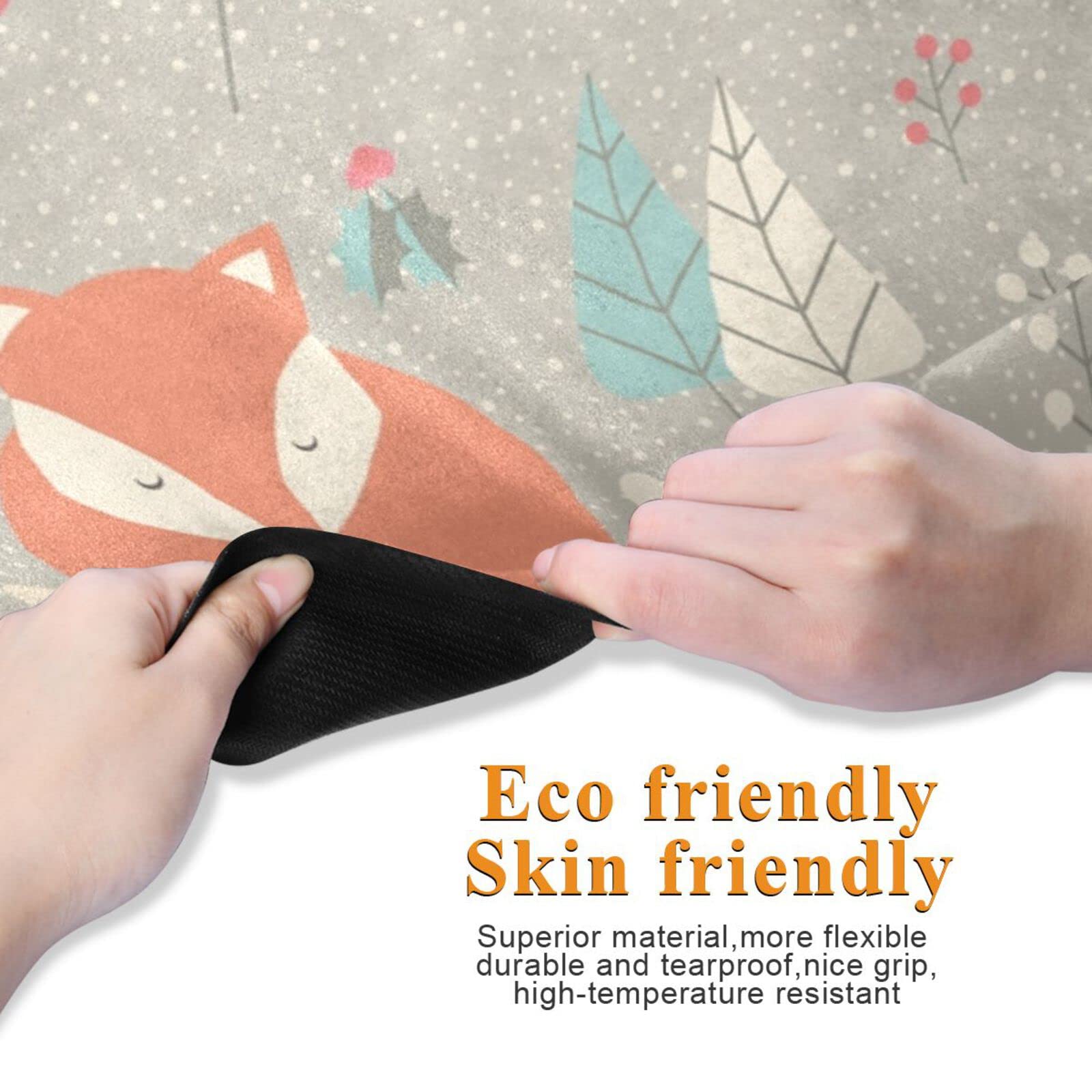 senya Coloured Fox Yoga Mat Cover, Non Slip Exercise Mat Cover High Performance Grip, Coming with Carry Bag(228vb9b)
