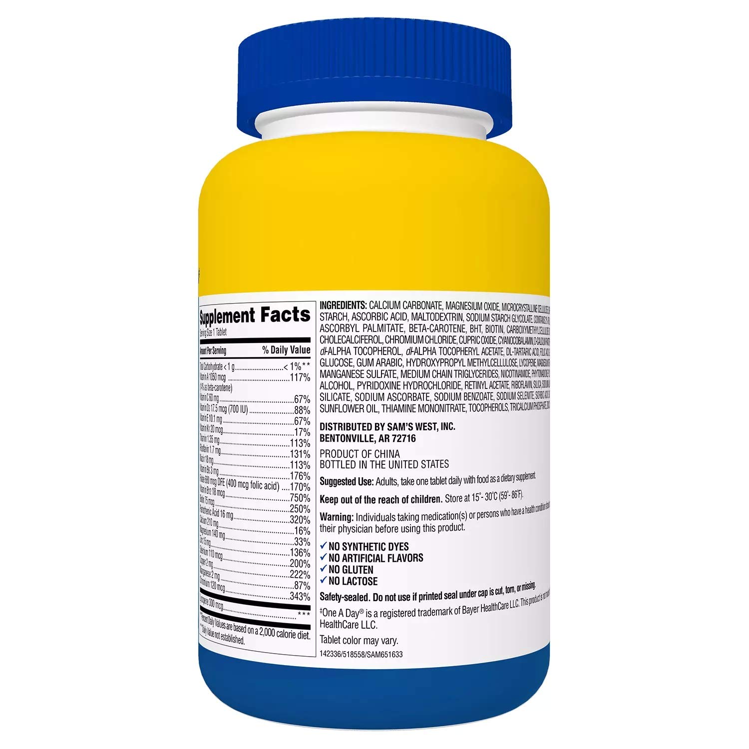 Members Mark Men's Daily Multivitamin (275 Count)