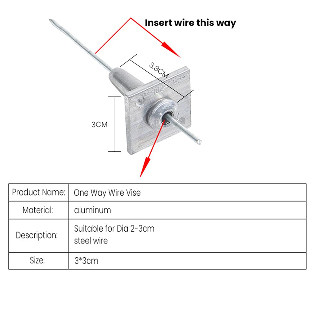 Mingya One Way Anchor Vise-pack of 10, silver