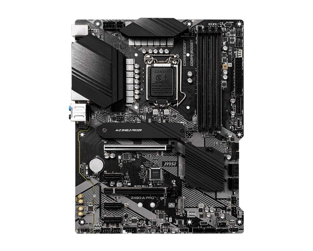 MSI Pro Intel Z490 LGA 1200 ATX DDR4-SDRAM Motherboard