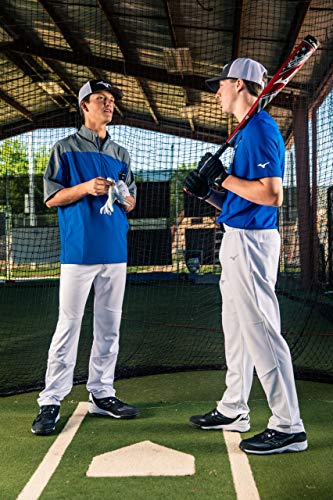 Mizuno Men's Comp Short Sleeve Batting Jacket, Royal/Grey, Large