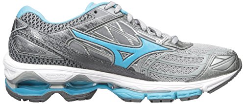 Mizuno womens Wave Creation 19 Running Shoe, High-rise/Blue Atoll/Castlerock, 8 US