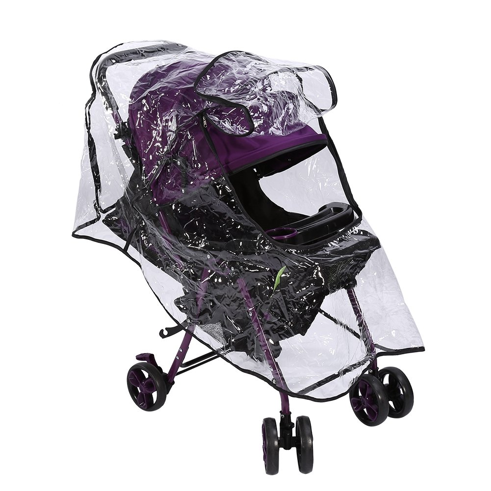 Vakitar Universal Stroller Rain Cover, Waterproof Windproof Baby Stroller Rain Cover Baby Travel Weather Shield for Snow Dust Rain Protection