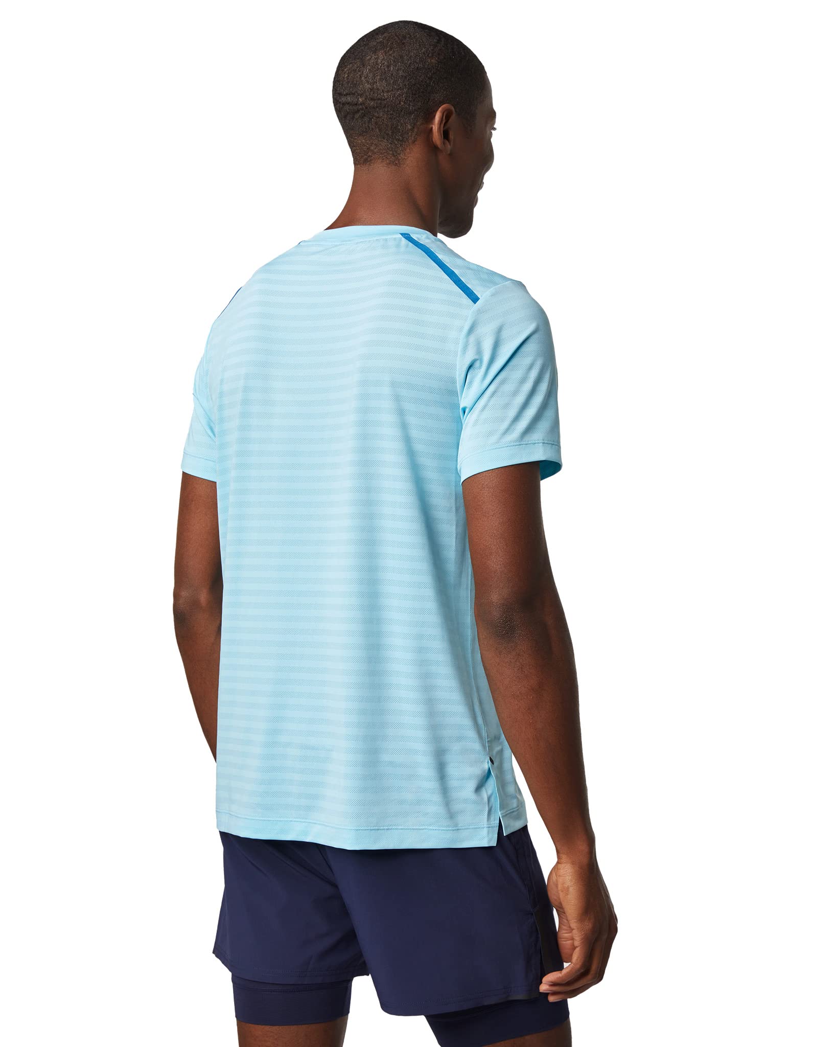 Rhone Men's Swift Short Sleeve, Lightweight Running and Workout Shirt with Anti-Odor, Moisture Wicking Technology (Castaway, Small)
