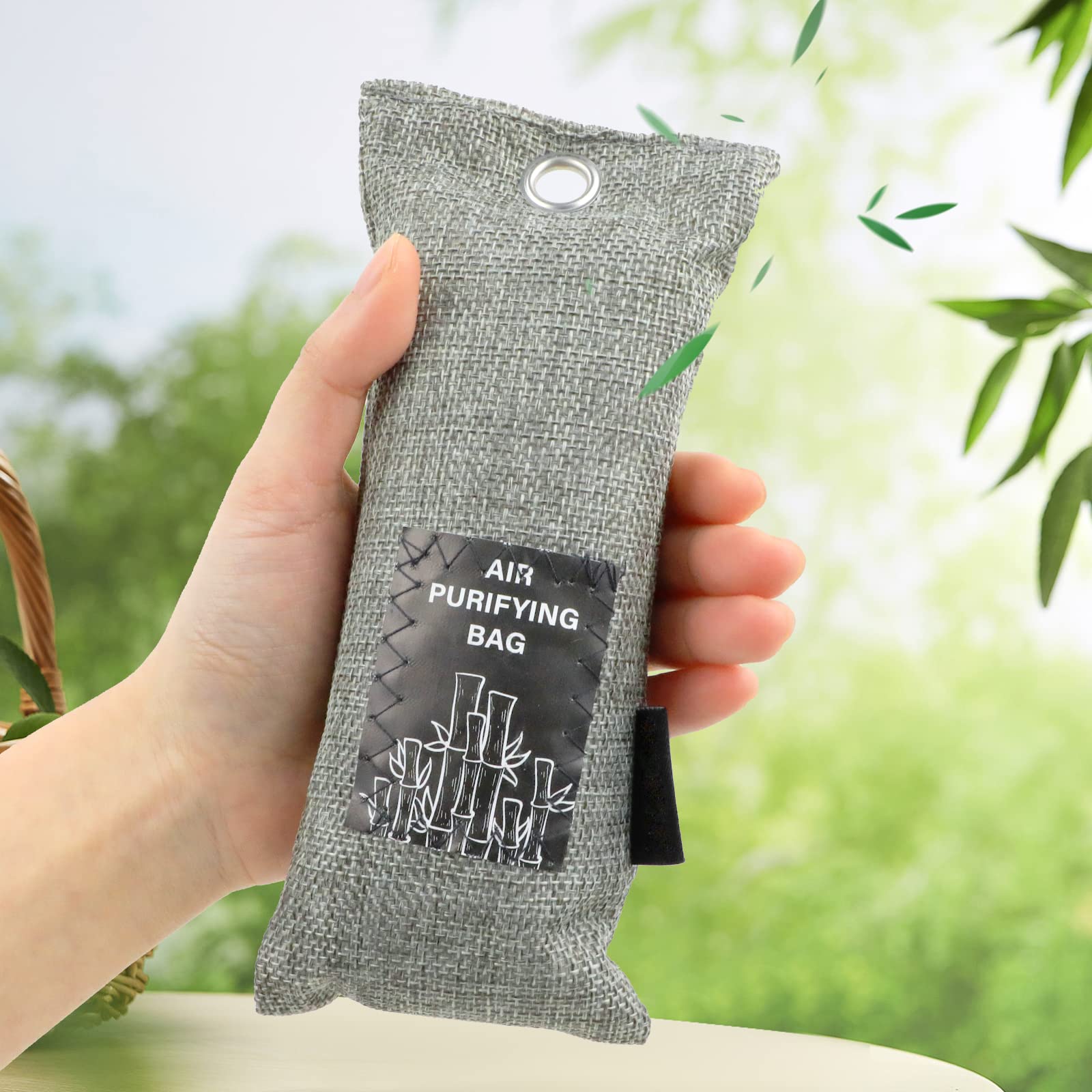 Shoe Deodorizer, Shoe Odor Absorber, Bamboo Charcoal Shoe Deodorizer, Odor Eliminator, Freshener for Sneakers, Gym Bags, and Lockers (2 Pack)