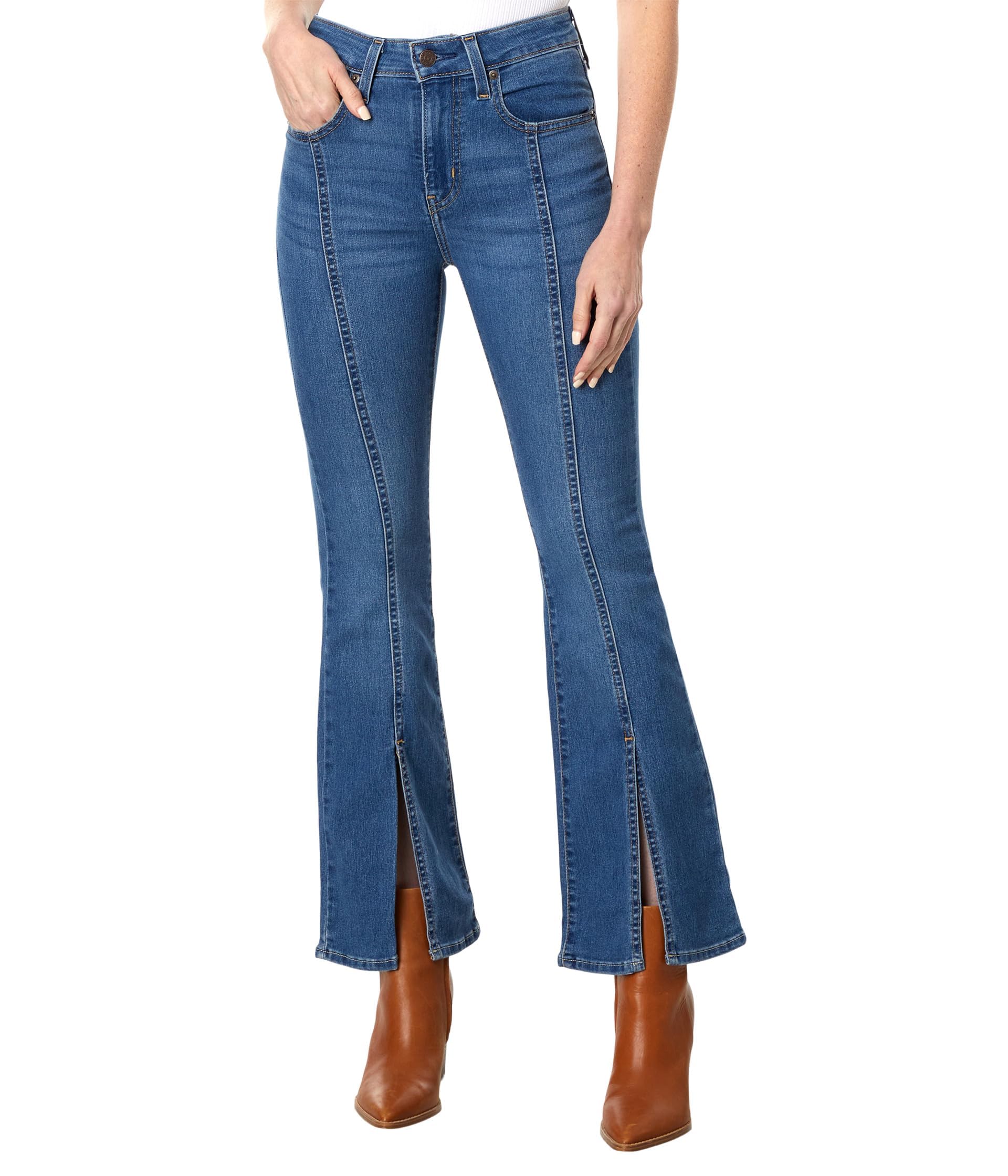 Levi's Women's 726 High Rise Flare Jeans (Also Available in Plus), Everyone's a Winner, 24 Short