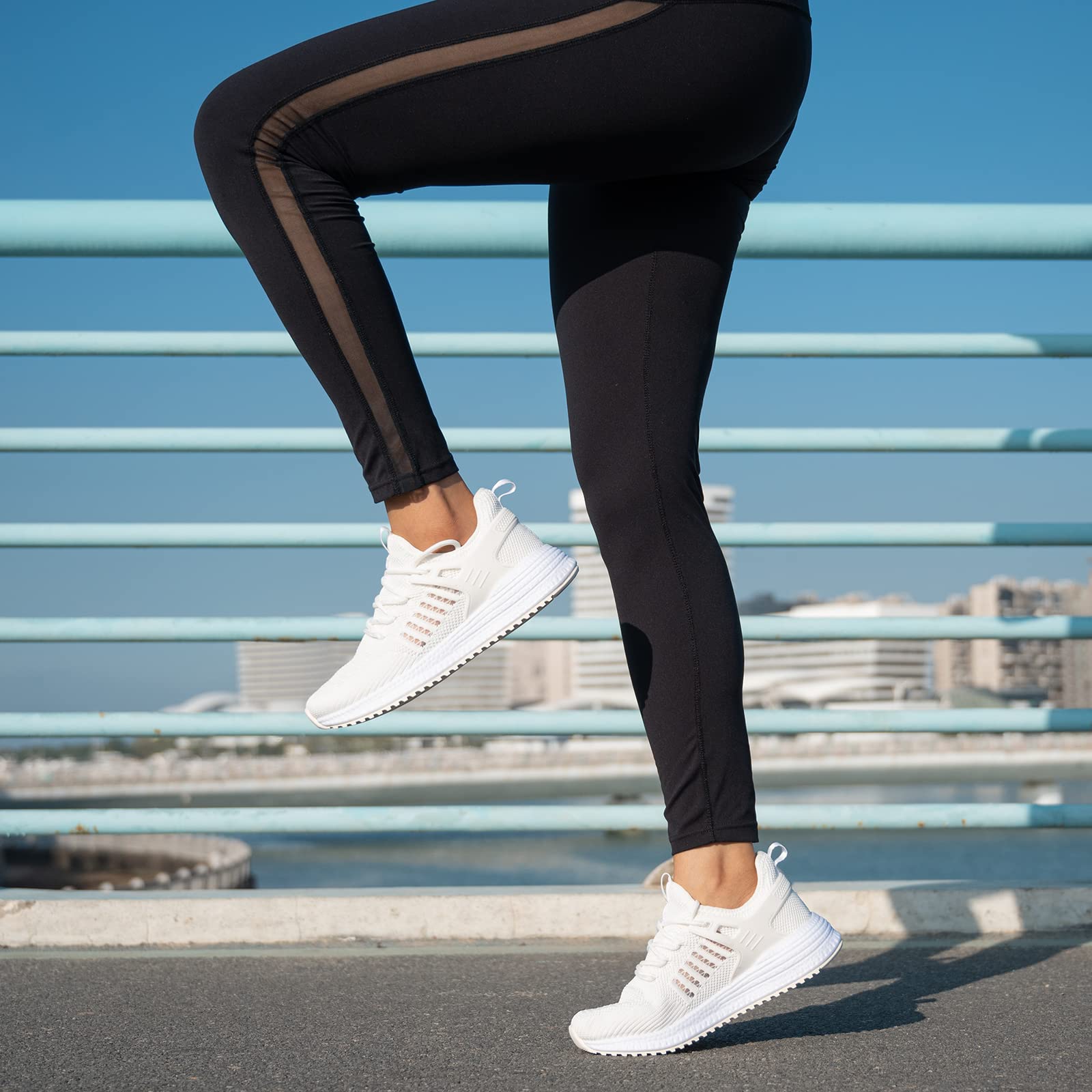 KPP Walking Shoes Sneakers for Women - Tennis Running Gym Workout Slip On Memory Foam Athletic Lightweight Comfortable Breathable Casual Shoes