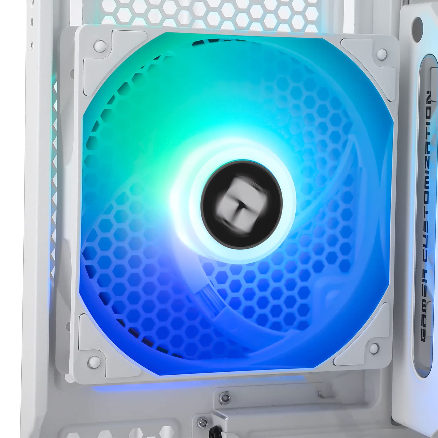Thermalright TL-C12CW-S X3 CPU Fan 120mm White ARGB Case Cooler, 4pin PWM Silent Computer Cooling Fan with S-FDB Bearing Included, up to 1550RPM(3 Quantities)