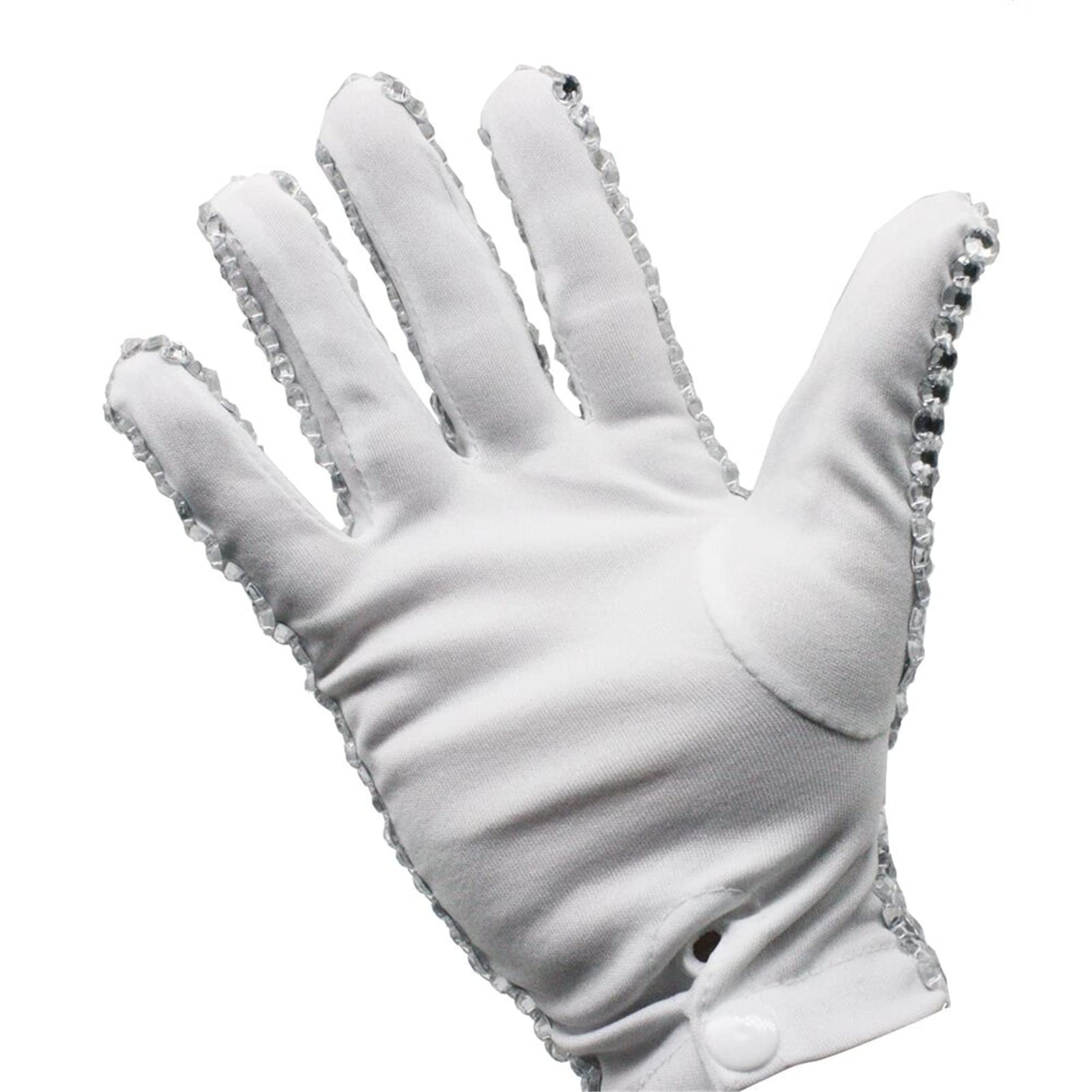 MJ Michael Shiny Glove Ultimate Collection Diamond Gloves 3D Sparkling Crystal Billie Jean Handmade Glove (Left hand)