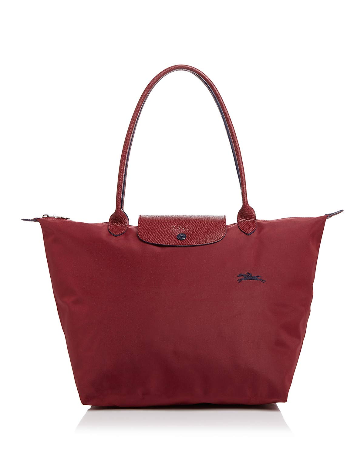Longchamp Le Pliage Club Large Shoulder Tote (Garnet Red)