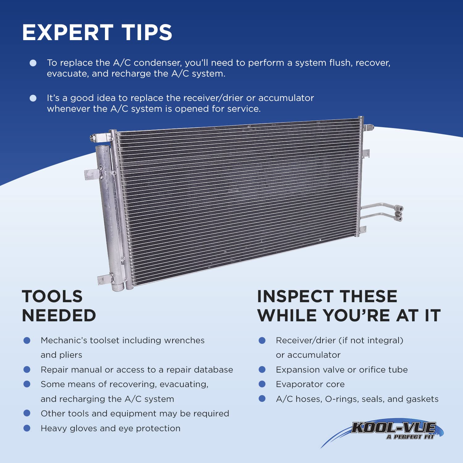 Kool Vue A/C Condenser Compatible with 2003-2007 Honda Accord - CH3030156
