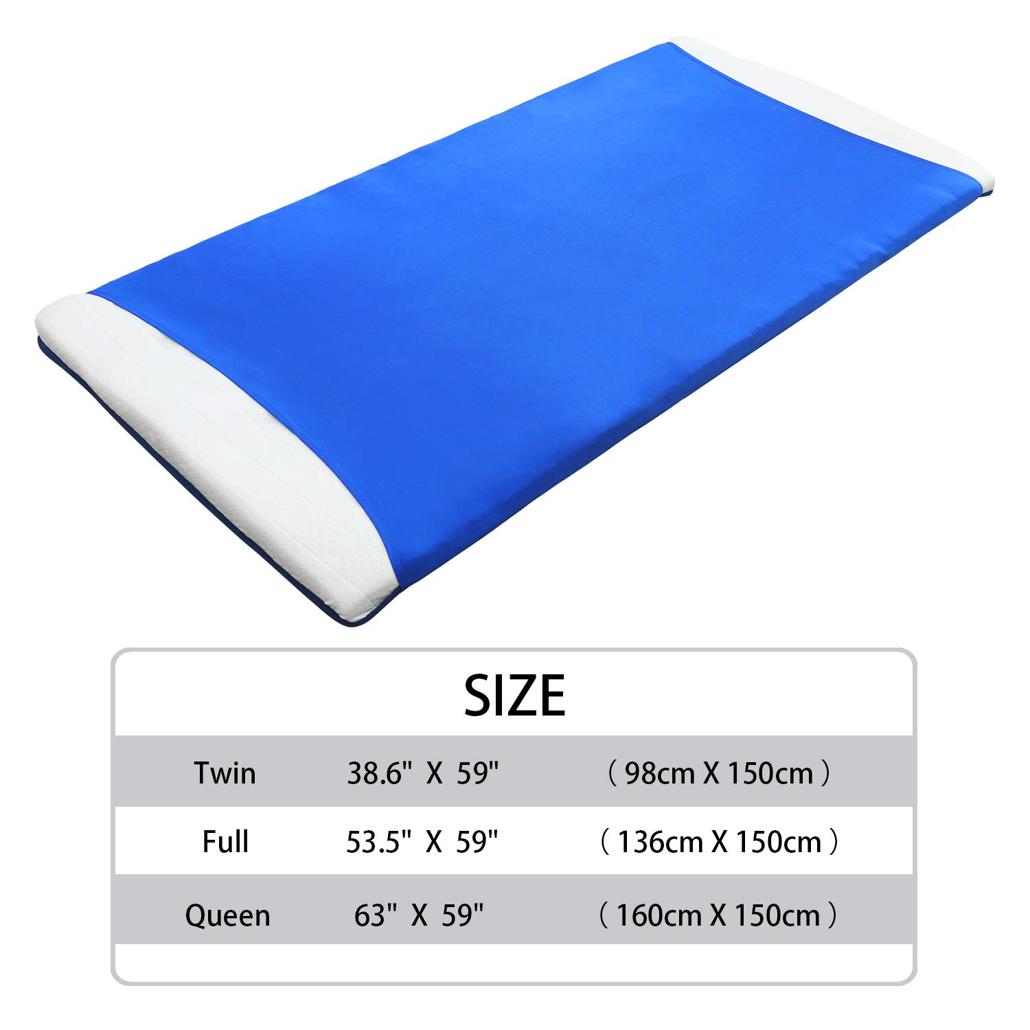 LAYOER Sensory Bed Sheet for Kids Compression Adjustable Breathable Stretchy Alternative to Weighted Blankets Relaxing Comfortable Sleeping(Full)