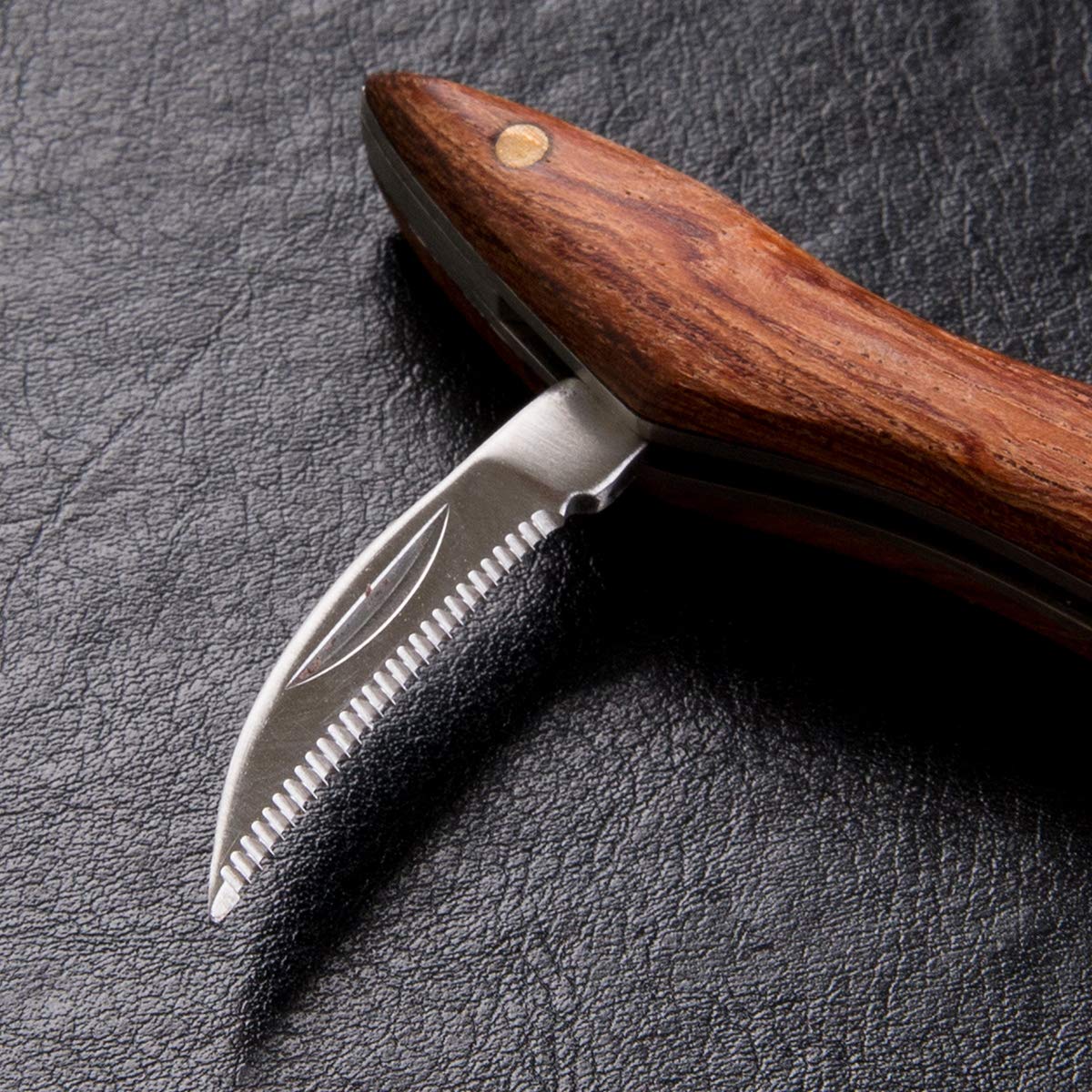 Personalized Custom Engraved Waiters Corkscrew - 3 in 1 Wine Opener with Rosewood Pull Tap Handle Bottle Opener and Serrated Foil Cutter(No Holster)