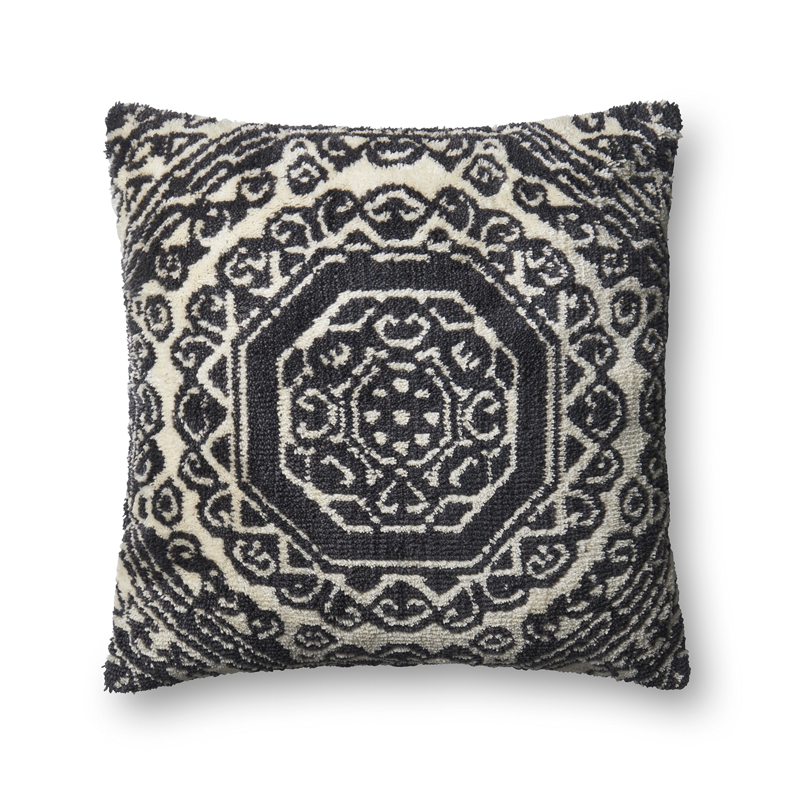 Loloi P0578 Pillow Cover with Down Fill, 22" x 22", Multi