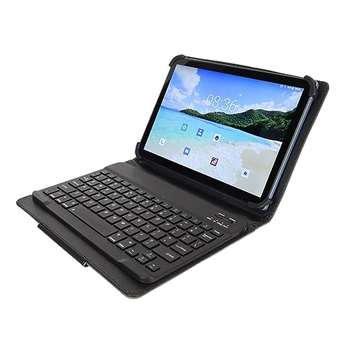 MAVIS LAVEN 10.1in Tablet, USB C Fast Charging Expandable Memory 8G RAM 256G ROM 2 Speakers 100‑240V 2 in 1 Tablet 8 Core for Travel (US Plug)