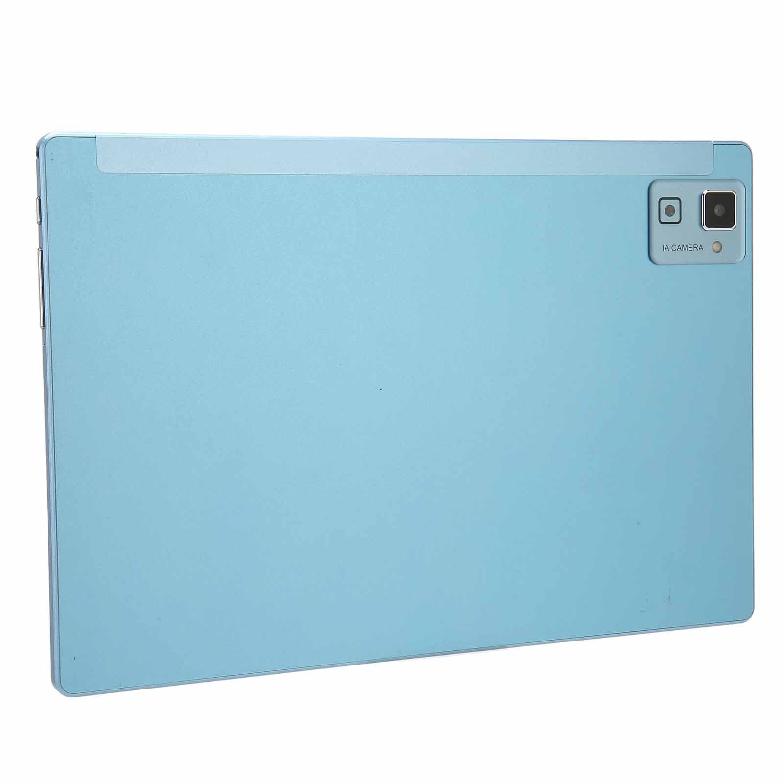 MAVIS LAVEN 10.1 Inch Portable Tablet, 6GB RAM 128GB ROM HD Tablet 4G Network Support Fast Charging Dual Speakers US Plug 100‑240V 8 Core CPU for Home (Blue)
