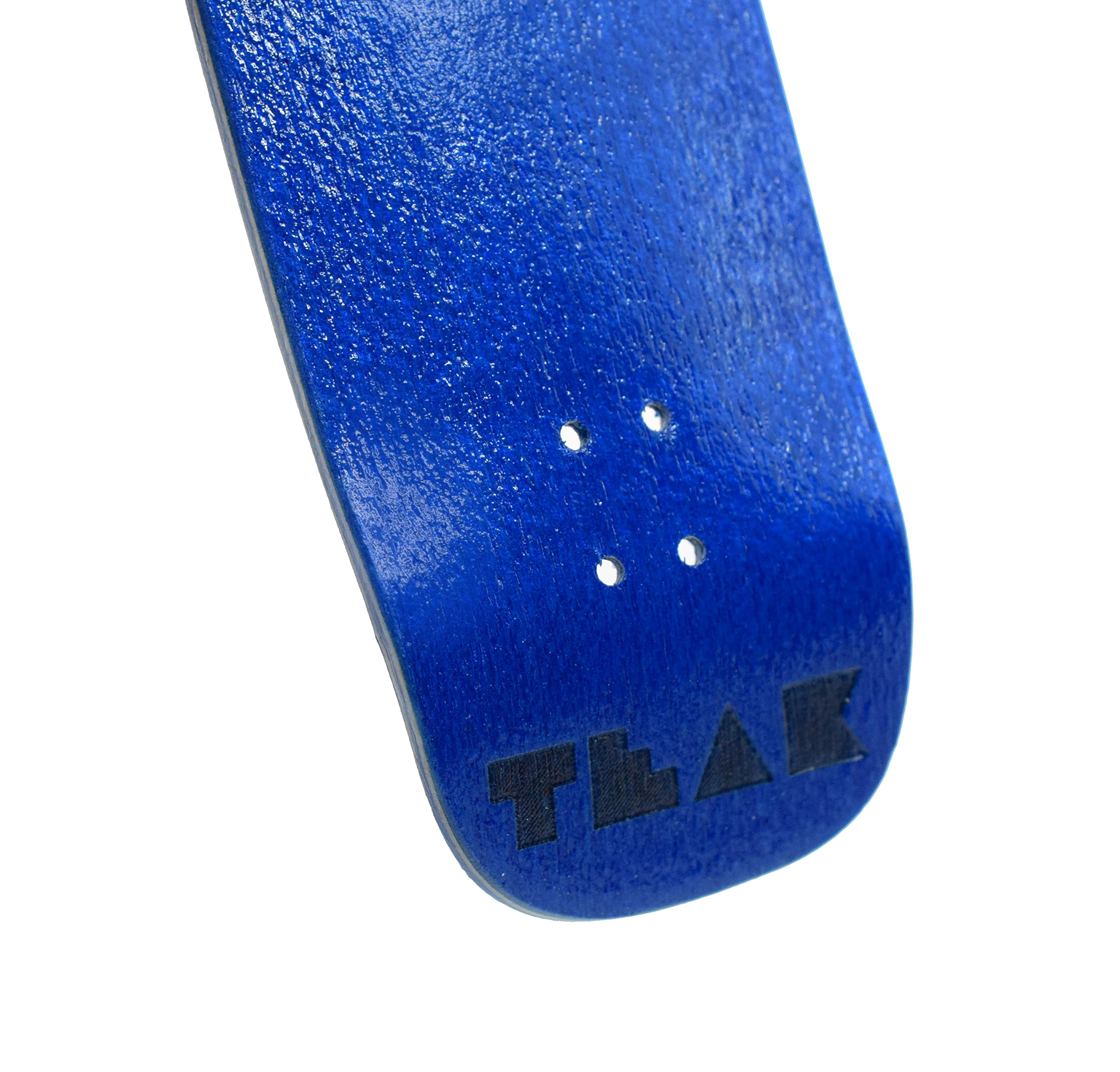 Teak Tuning Prolific Wooden Fingerboard Deck, 33.5mm x 96mm Boxy Shape - Blizzard Blue - 5 Ply with Custom Color Matching Mid Ply - Includes Prolific Foam Tape