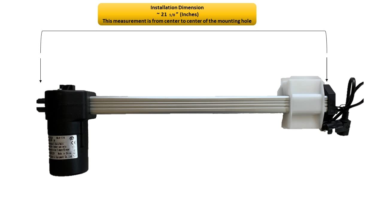 Mulin Power Recliner Motor Replacement with Cord Model ML8-001 Discontinued Linear Actuator for Sofa Lift Chair Couch Massage Seat Bed - Same as ML8-174 and OKPT02L