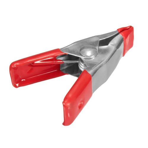 Wideskall® 2" inch Mini Metal Spring Clamps w/Red Rubber Tips Clips (Pack of 30)