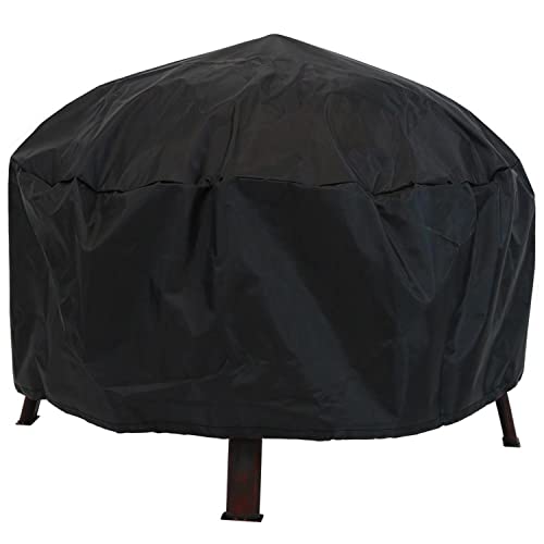 Sunnydaze 30-Inch Outdoor Fire Pit - Round Wood-Burning Backyard and Patio Fire Pit for Outside - Spark Screen, Water-Resistant Cover, Metal Grate, and Fireplace Poker Included - Pheasant Hunting