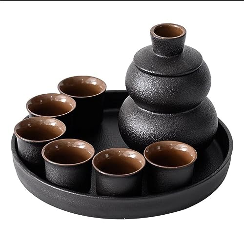 MMLLZEL Gourd Rice Wine Wine Heater Hot Wine Pot Household Wine Ware Ceramic White Wine Glass Hot Warm Wine Pot