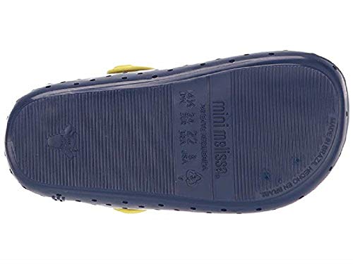 Melissa Girls Mini Furadinha Babouche Clog, Blue Green, Size 6