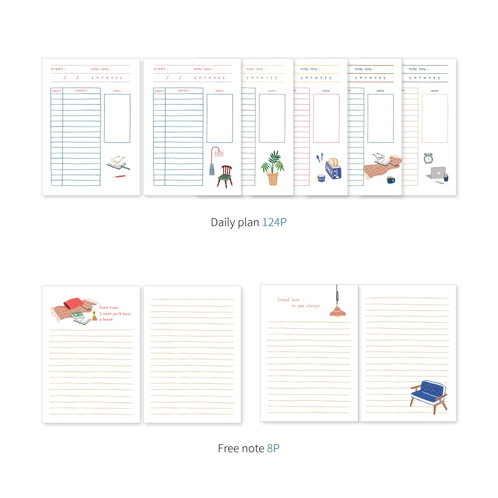 Monolike Ordinary days 4 Month Study Planner, School bag - Academic Planner, Weekly & Monthly Planner, Study plan