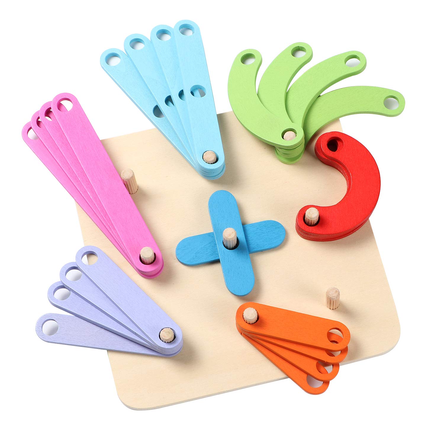 Lewo Wooden Letter Number Sorter Puzzle Preschool Activities Educational Toys for Kids