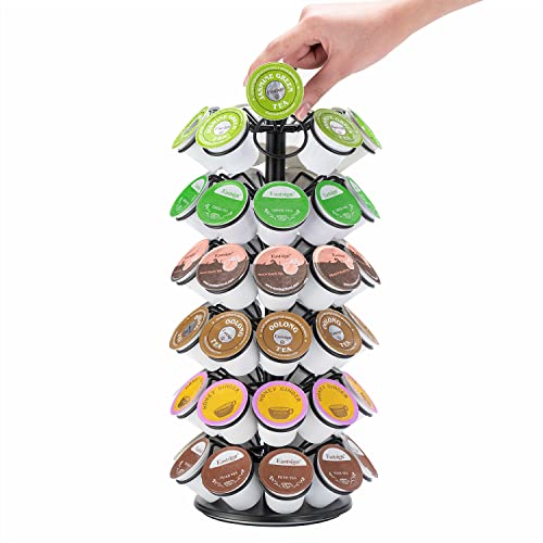 Rice rat K-Cup Storage Coffee Capsules Pod Holder Carousel Capsule Display Storage for k-cup(54 pods-6 tiers)