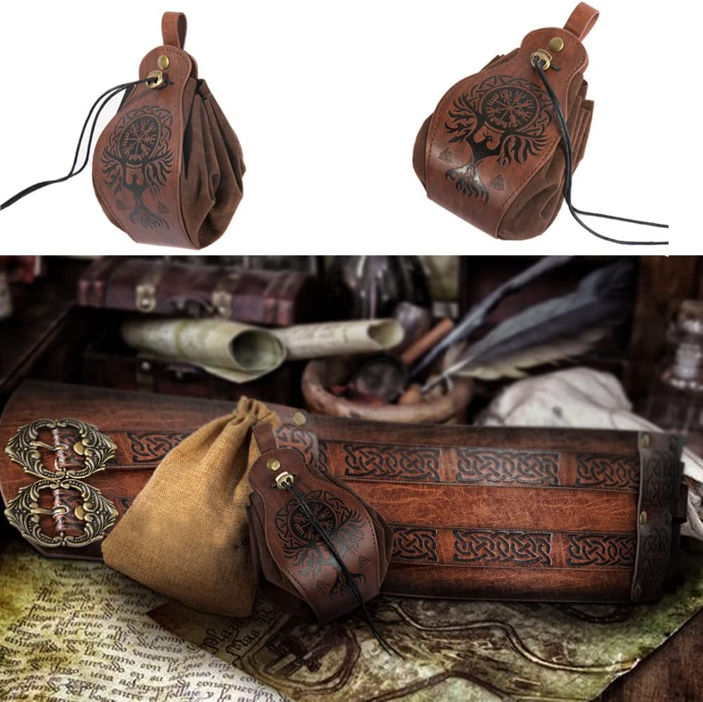 Portable Dice Tray,DND ,Dungeons and Dragons dice bag for Roleplaying Game and Other Uses (Wolf Head)