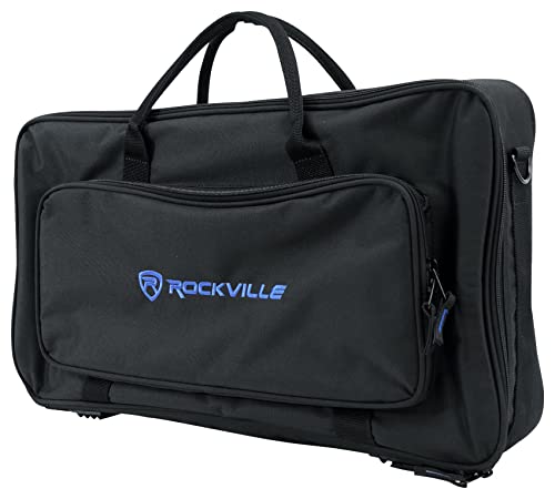 Rockville MCB22 Gig Bag Case 4 DJ/MIDI/Keyboard Controllers/Guitar Pedal Board,Black,23โ x 12โ x 4โ