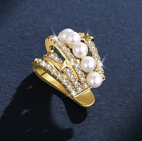 MOEPAPA Pearl Ear Cuff Earrings for Women 14K Gold Ear Cuffs for Non Pierced Ears Cartilage Earrings