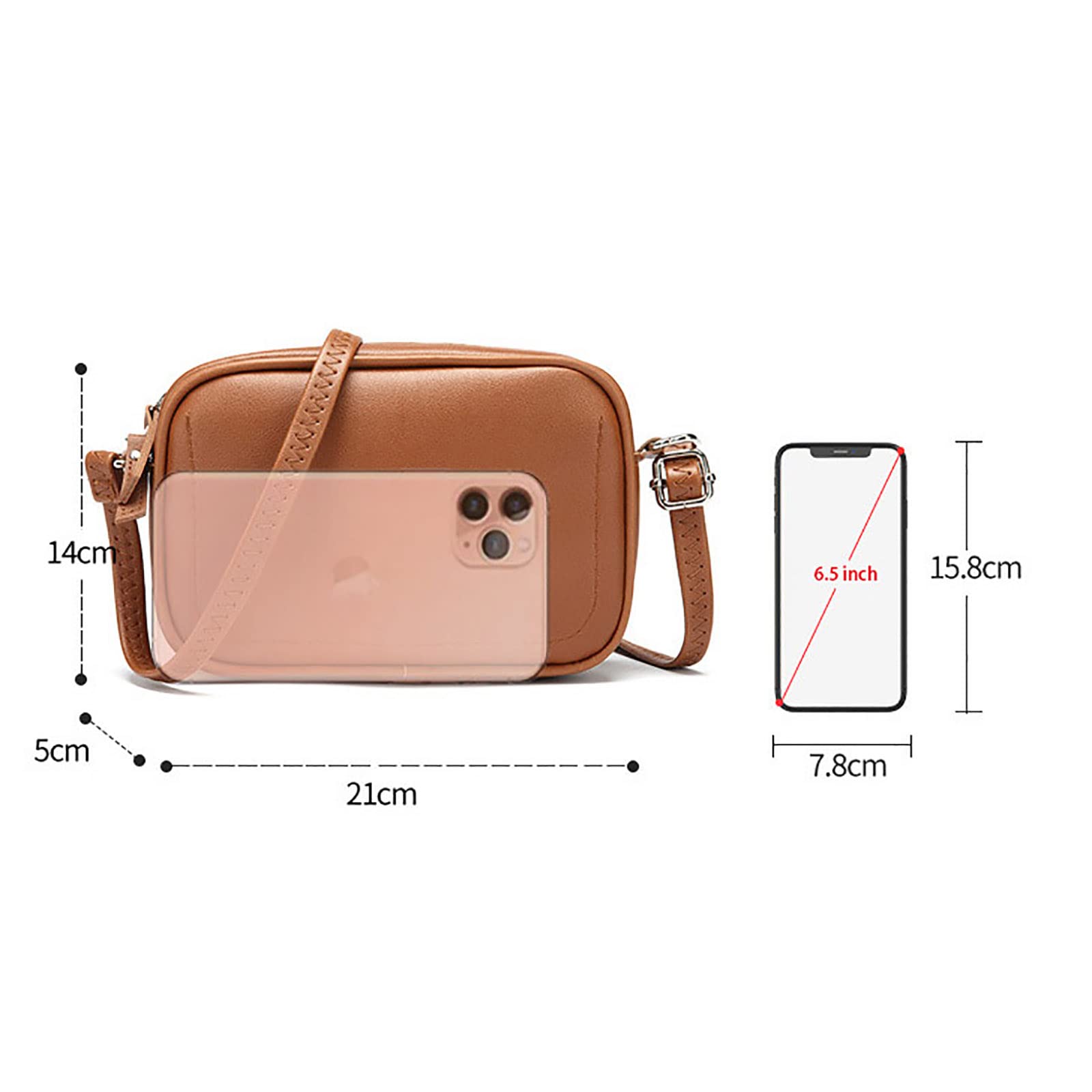 Small Crossbody Shoulder Bag for Women,Cellphone Bags Card Holder Wallet Purse and Handbags (Red)