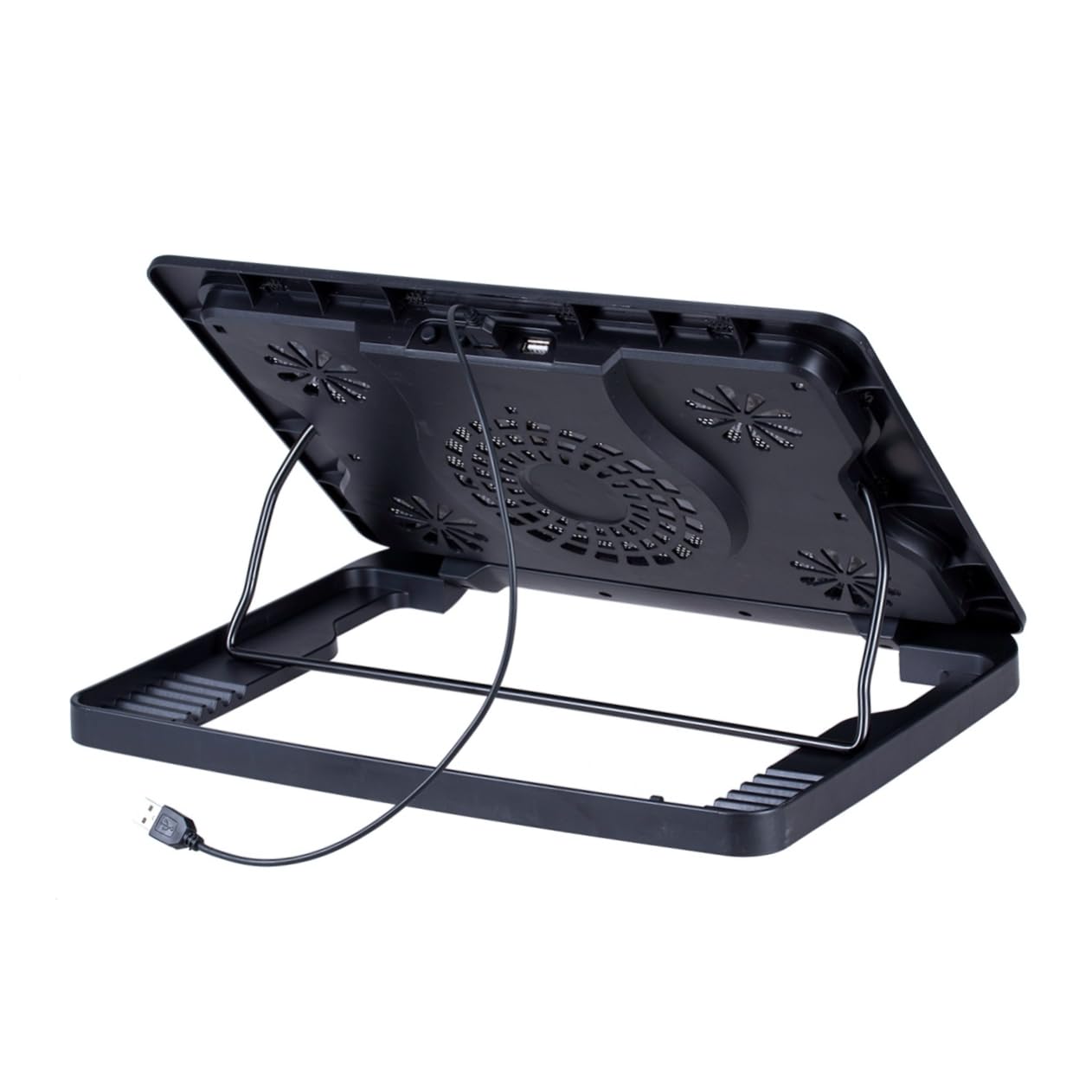 Mikikit Laptop Fan Cooler Portable Fan Notebook Cooler C5 Laptop Cooling Pad Portable Laptop Cooler